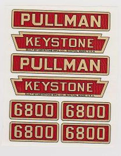KEYSTONE NO. 6800 PULLMAN DECAL SET | eBay
