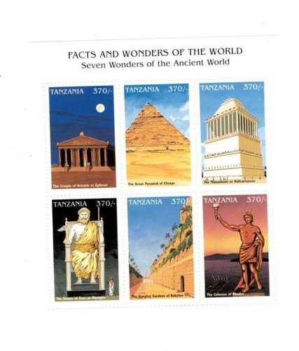 Tanzania 1997 - Seven Ancient Wonders - Sheet of 6 Stamps - MNH | eBay