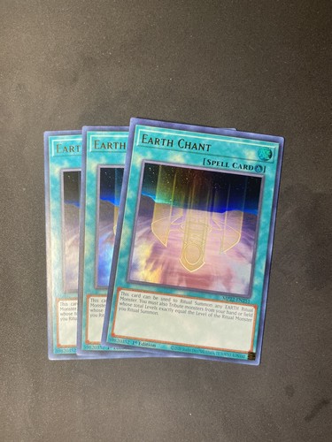 Yugioh! 3x Earth Chant MP22-EN251 Ultra Rare 1st Ed NM | eBay