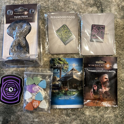 Vindication 12-card Community Pack promo, 2018 Promo Pack, Tuck-Tuck ...