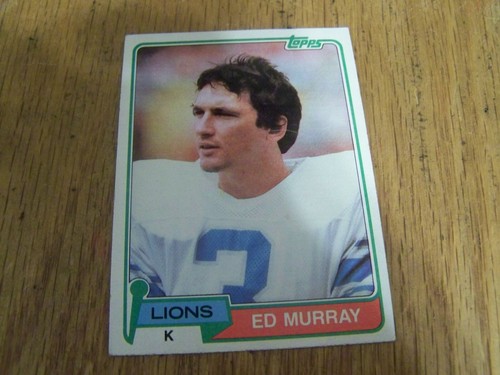 ED MURRAY 1981 Topps Football Card #440 | eBay