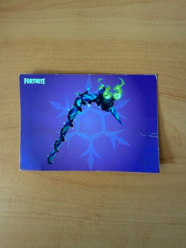 Fortnite Minty Pickaxe Card - Scratched and Used Code Fast Free ...