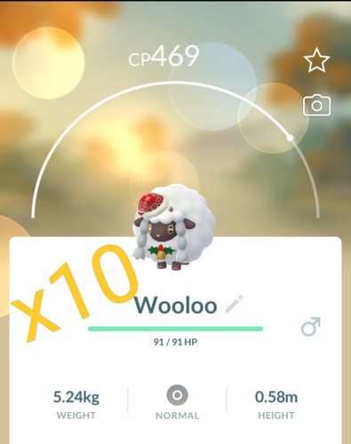 Holiday Wooloo x10 - Pokemon Trade GO - PvP IV & Lucky Chance! Fast ...