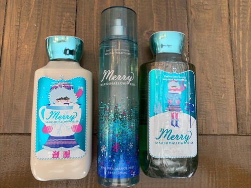 B&BW MERRY MARSHMALLOW KISS Body Lotion, Mist, & Shower Gel. FREE ...