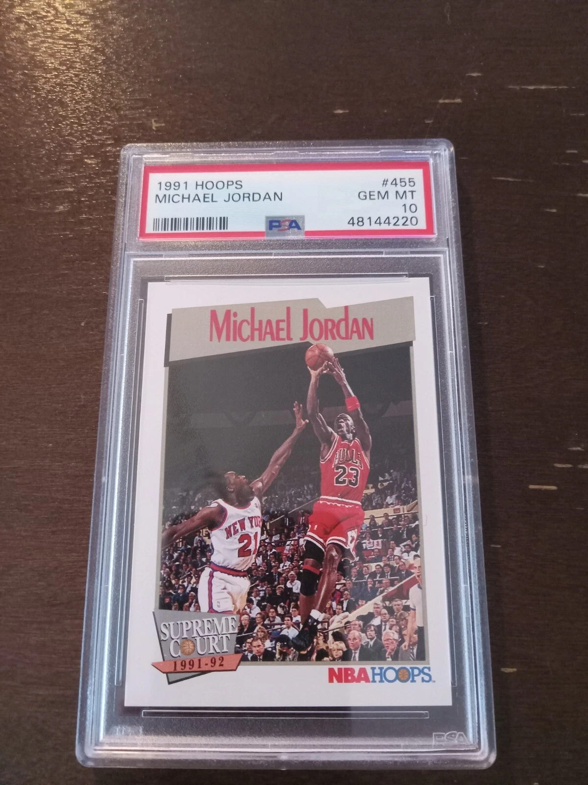 Michael Jordan 1991 Hoops #455 Supreme Court Price Guide - Sports Card ...