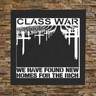 Class War Canvas Print / BACK Patch - Human Liberation Rights Anarchy ...