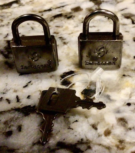 Vintage Pair of Miniature Samsonite Locks Padlock W/ 2 Keys | eBay