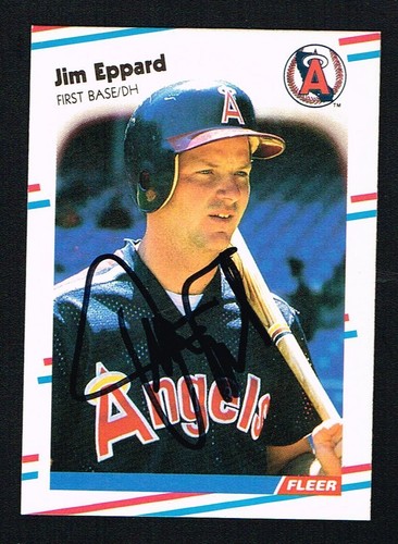 Jim Eppard #U-13 signed autograph auto 1988 Fleer Baseball Trading Card ...