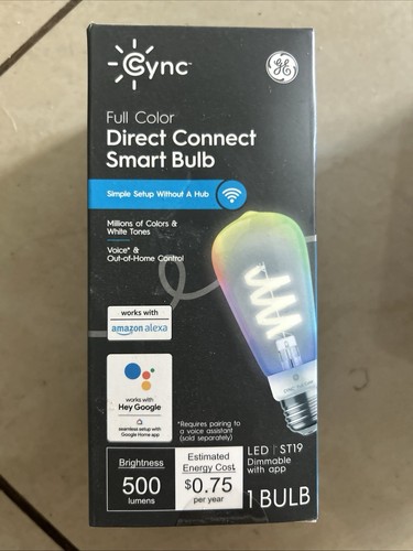 New SEALED BOX Cync Direct Connect Smart Bulb CLEDSTI96CDGS-OT Voice ...