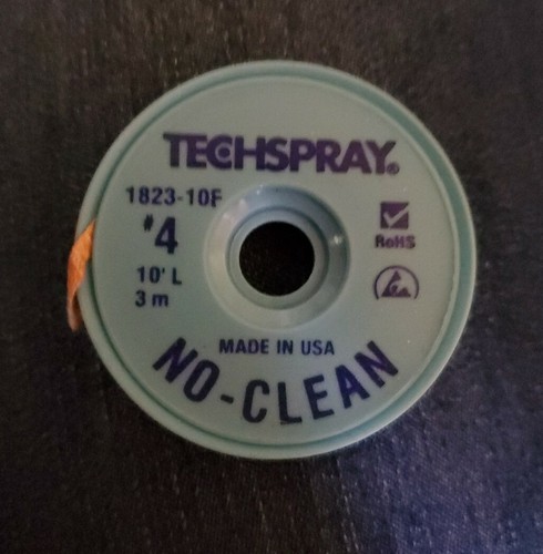 (5) TECHSPRAY 1823-10F 2 No-Clean Blue #4 Braid - AS | eBay