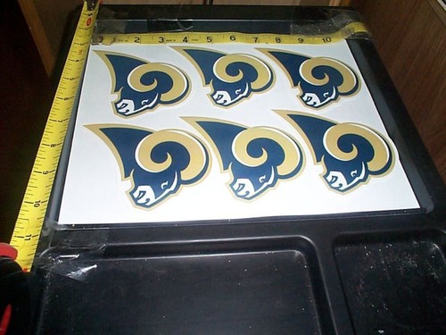 6 Large logo stickers NFL St. Louis Rams | eBay