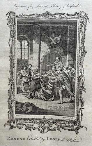 1773 Murder Of Anglo Saxon King Edmund I A.D. 946 By Leofa In ...