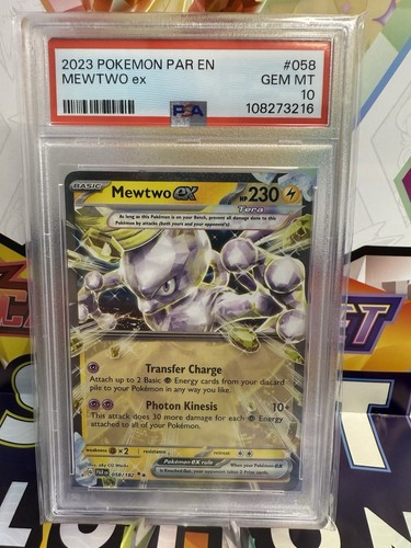 Mewtwo ex 058/182 Paradox Rift Double Rare - PSA 10 GEM MINT | eBay