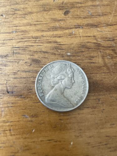 1969 AUSTRALIA 20 CENTS PLATYPUS COIN QUEEN ELIZABETH II QEII QE2 ...