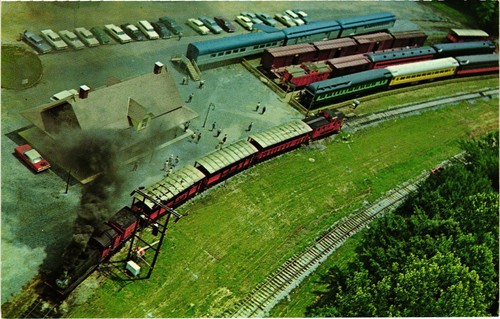 Train Depot Bear Creek Junction RR Topton NC Chrome Postcard 1960s ...