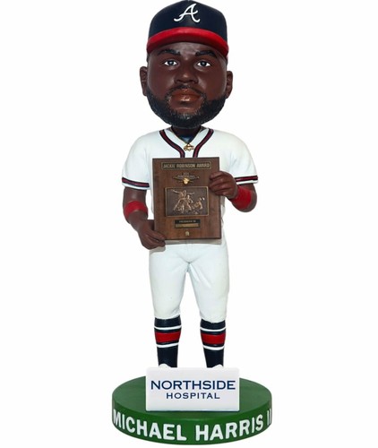 Michael Harris II Rookie of the Year Bobblehead Atlanta Braves SGA 8/22 ...