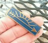 Vintage Boy Scouts Sun And Arrow Gold Tone Blue Enamel Lapel Pin