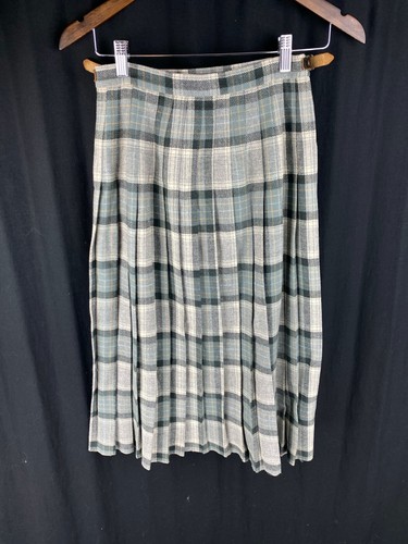 Laird Portch Scotland 8 Plaid Pure Wool Raw Edge Wrap Skirt Kilt ...