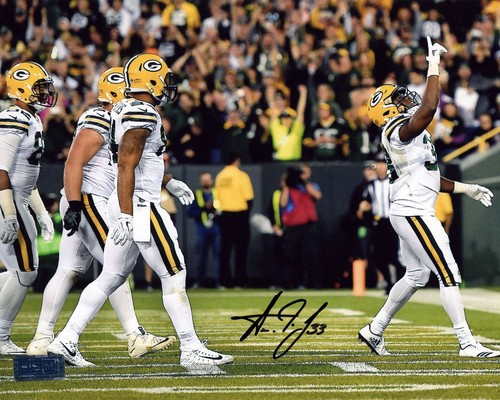 AARON JONES AUTOGRAPHED SIGNED GREEN BAY PACKERS 8x10 PHOTO COA | eBay