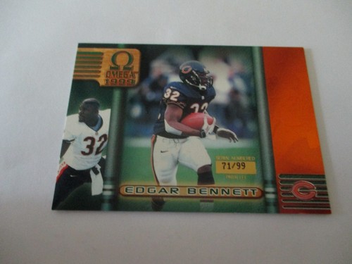 1999 Pacific Omega Bronze Foil Edgar Bennett Card #41 Serial #71/99 | eBay