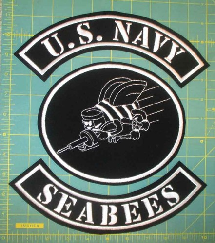 U.S. Navy Seabee Jacket Patch Set-Seabee Patch | eBay