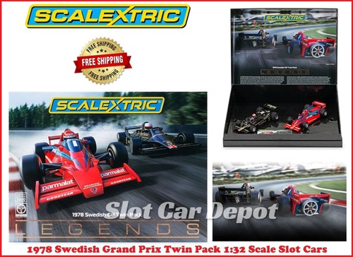 Scalextric C4392A 1978 Swedish Grand Prix Twin Pack 1/32 Slot Car for ...