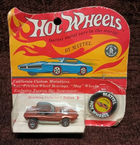 Vintage Hot Wheels Redline Python 1967 Rare Copper Gray Interior New Mint Rough | eBay