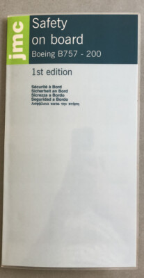 Jet2 Boeing 757 200 Airline Safety Card | Grelly UK