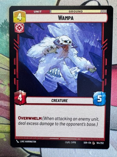 Wampa Nonfoil/Regular Star Wars Unlimited TCG WSC109 | eBay