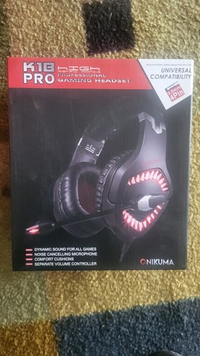 Onikuma K1B Pro High Performance Professional Gaming Headset Red | eBay