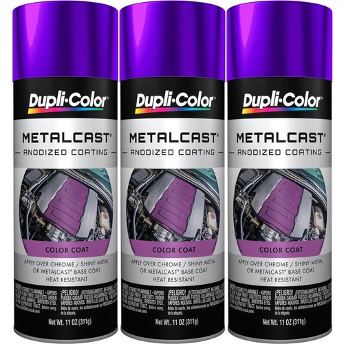 Duplicolor Paint MC204 (3-Pack), Metalcast Paint, Purple Anodized, 11 ...