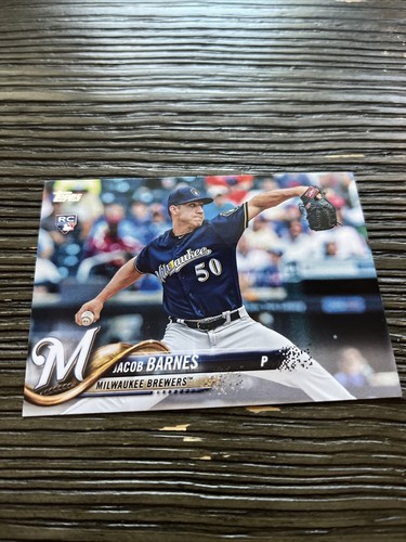 2018 Topps Update Series Jacob Barnes Rookie Milwaukee Brewers #US40 | eBay