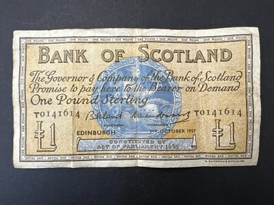 One Pound Note Scotland for sale | eBay