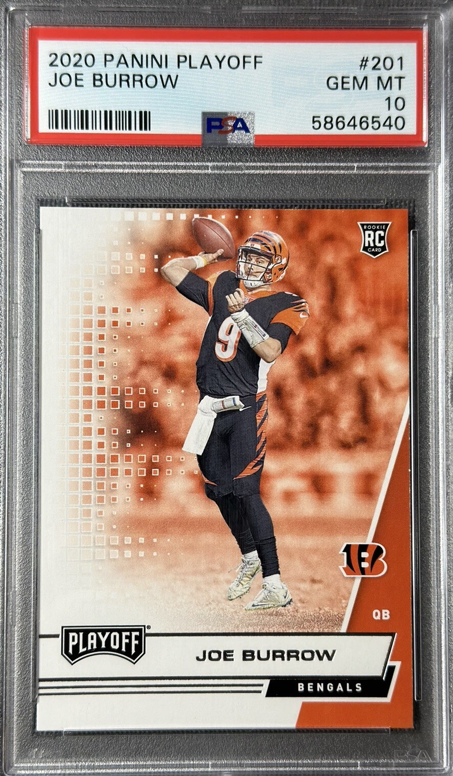 Joe Burrow 2020 Playoff #201 Base PSA 10 Price Guide - Sports Card Investor