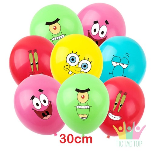 10x Spongebob Squarepants Helium Latex Balloons. Party Lolly Bag ...