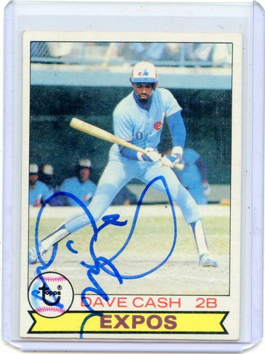 1979 TOPPS #395 DAVE CASH AUTOGRAPH AUTO, MONTREAL EXPOS 022218 | eBay