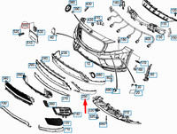 Genuine MERCEDES BBDC X156 GLA-CLASS X156 Trim bumper 1568851125 | eBay