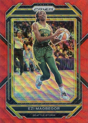 2023 Panini Prizm WNBA EZI MAGBEGOR #71 RED RUBY WAVE PRIZM STORM | eBay