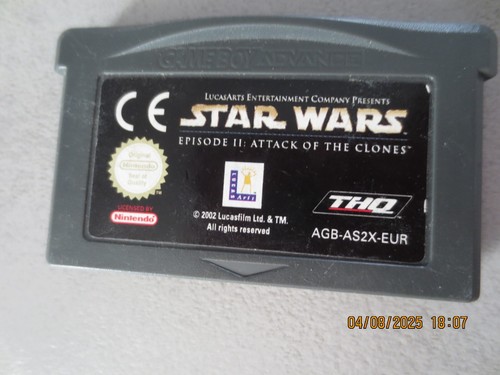 Nintendo GameBoy Advance Star Wars Episode 2 Attack of the Clones Modul ...