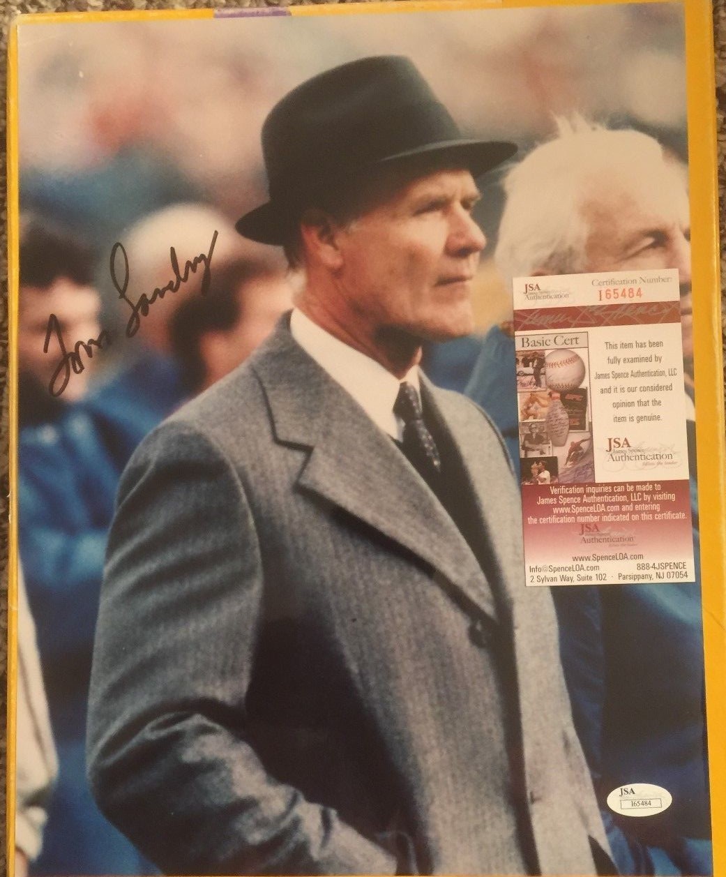 Tom Landry Autographed Memorabilia | Signed Photo, Jersey, Collectibles ...