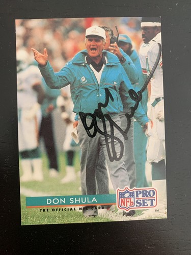 Don Shula Autographed Trading Card | eBay
