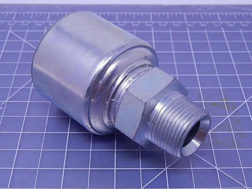 Gates G25100-1612 Male Pipe NPTF 30 Deg Cone Hydraulic Fitting 1" Hose ...