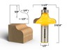 2-1/4" Diameter Thumbnail Table Edge Router Bit - 1/2" Shank - Yonico ...