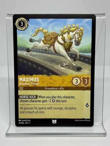 Disney Lorcana First Chapter-Maximus-Relentless Pursuer-Non Foil #11/ ...