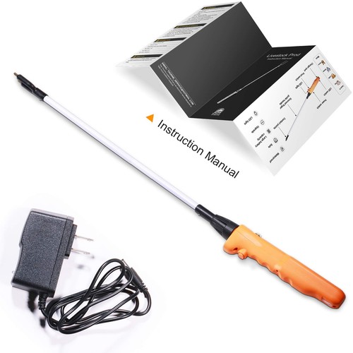 Cattle Prod, Waterproof Cattle Prod Stick with LED Light, Livestock ...