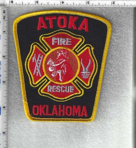 Atoka Fire Rescue (Oklahoma) Shoulder Patch | eBay