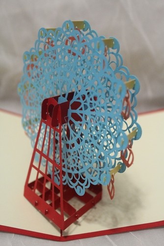 3D Papercuts Merry Go Round Card | eBay