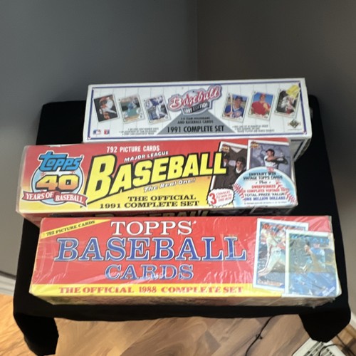 Topps Complete Sets 1988 & 1991 Major League Baseball Cards 792 Cards ...