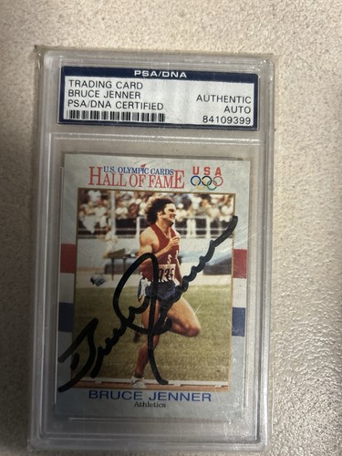 Bruce Jenner Autographed U.S. Olympic Cards Hall of Fame Trading Card ...