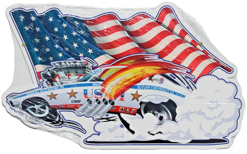BRUCE LARSON USA1 Nitro Funny Car Metal Garage Sign NHRA Drag Racing 7 ...